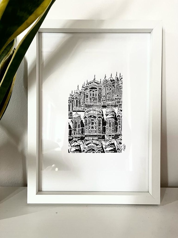 To create you a beautiful black ink hand drawing for your by Penpapas ...