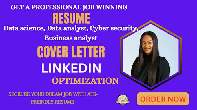 Write data science, cyber security analyst, data analyst, soc analyst resume by Cecilia_resume ...