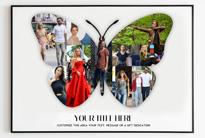 Make a butterfly photo collage from your pictures by Photopixel43 | Fiverr