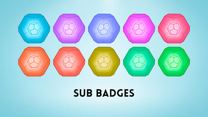 Create custom sub badges for you by Gemstonettv | Fiverr