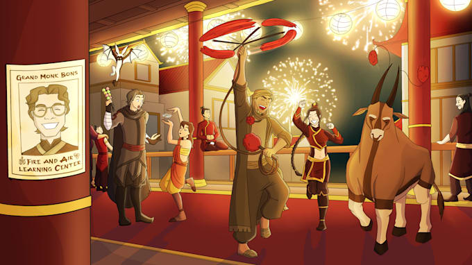 Draw you or your characters in the atla style by Blusktchydoodls | Fiverr