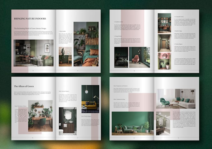 Develop a layout for a magazine, product catalog, lookbook by ...