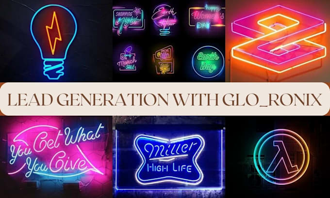 Generate neon sign leads design custom neon design website by Webb_23 ...