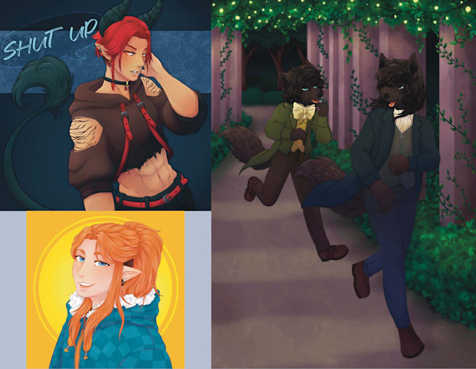 Draw full body art commissions by Howwy_art | Fiverr