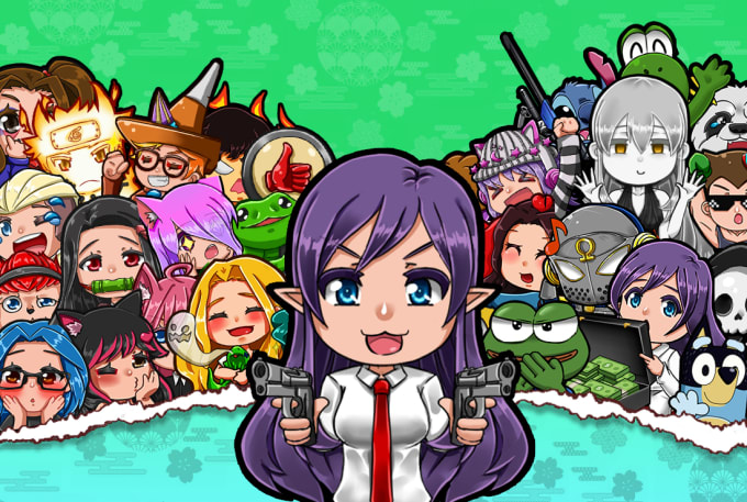 Create Chibi Emotes For Your Kick Twitch In 24 Hour By