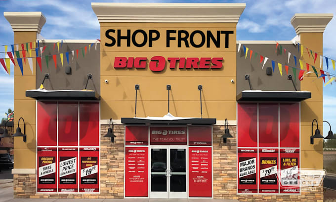 Design billboard, shop front sign,signage, store front,banners, window ...