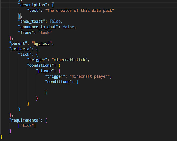 Make a minecraft data pack for you by Rombionicleboy | Fiverr