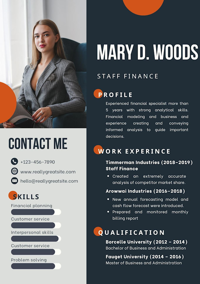 Make professional resume and cv design using canva pro by Mr_ruhul_amin | Fiverr