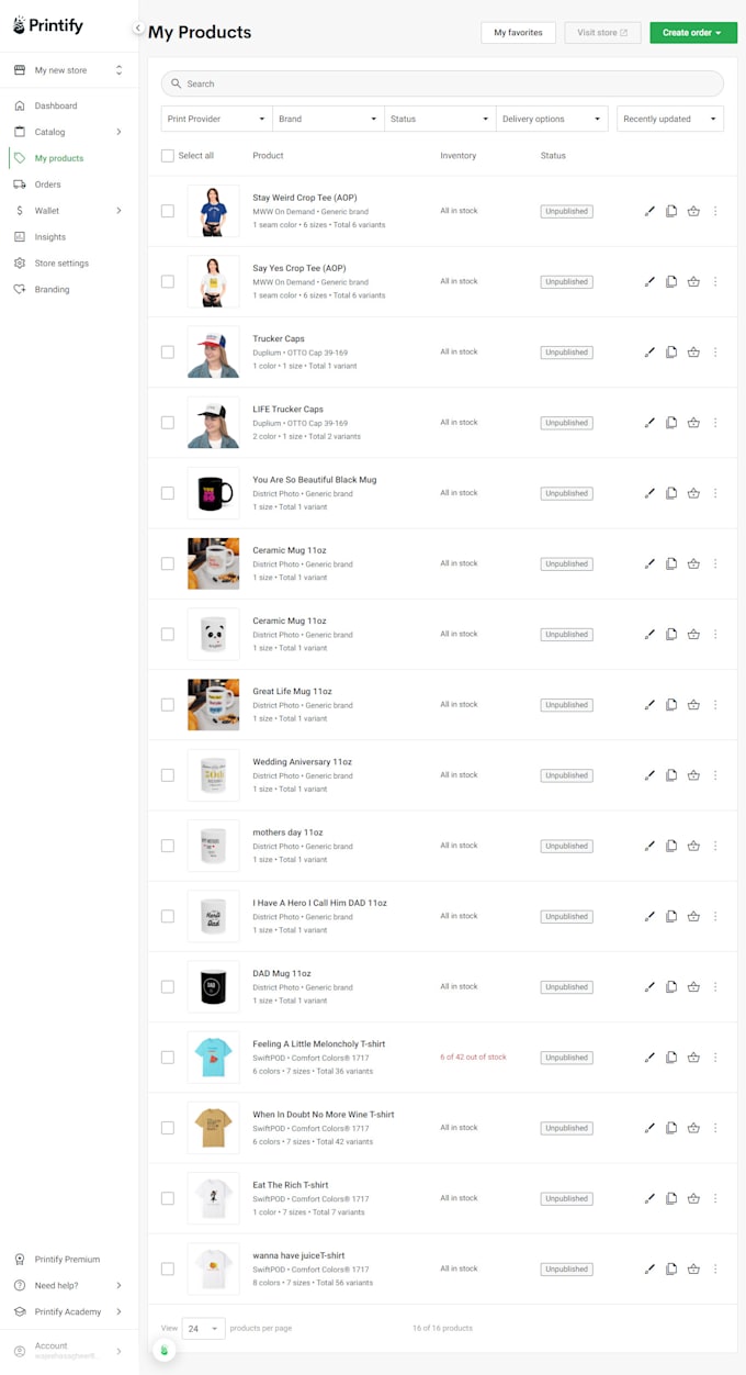 Setup shopify pod gelato printify, printful pod store shopify pod ...