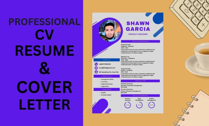 Perform professional resume design and cv design by Taslimaex | Fiverr