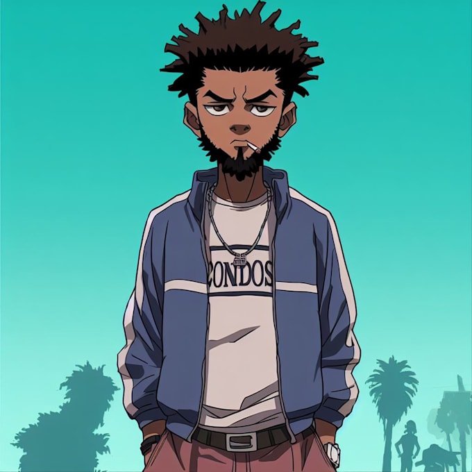 Design custom 2d images in the boondocks style by Jedidia_dhine | Fiverr