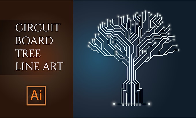 Draw simple black and white vector line art illustration by ...