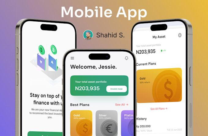 Design, prototype mobile app mockup, ui ux using figma by Mullashahid | Fiverr