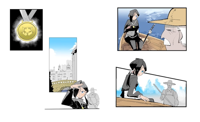 Render quality webtoon panels by Twisoh_studio | Fiverr