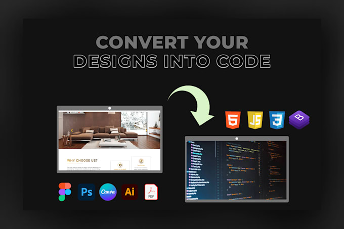 Convert figma to html, psd to html, canva, ai to html fully responsive Convert figma to html, psd to html, canva, ai to html fully responsive