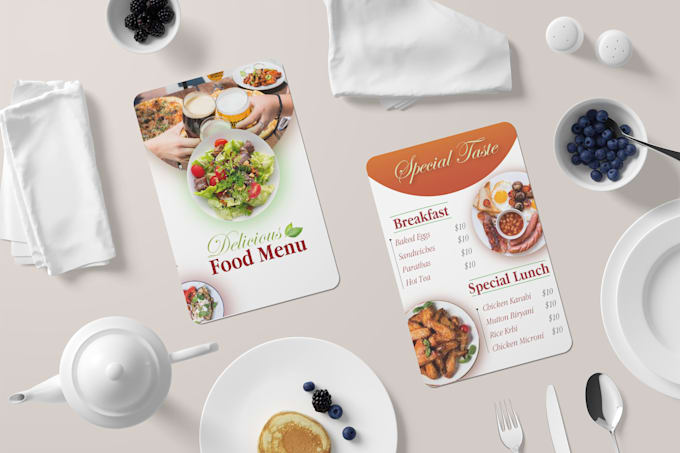 Design elegant menu card design for your restaurant by Creativexp06 ...