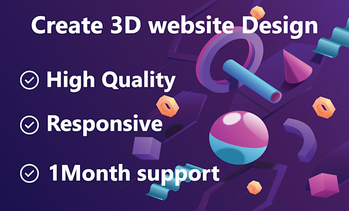 Create modern 3d website design for your business by Tauqeerkhattak1 ...