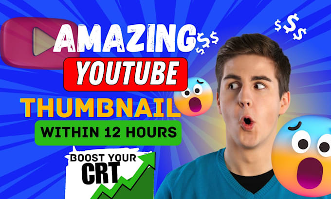 Design high quality amazing youtube thumbnail with best crt by Silal ...
