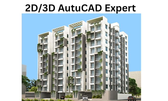 Draw 2d floor plan, 2d 3d autocad drawing