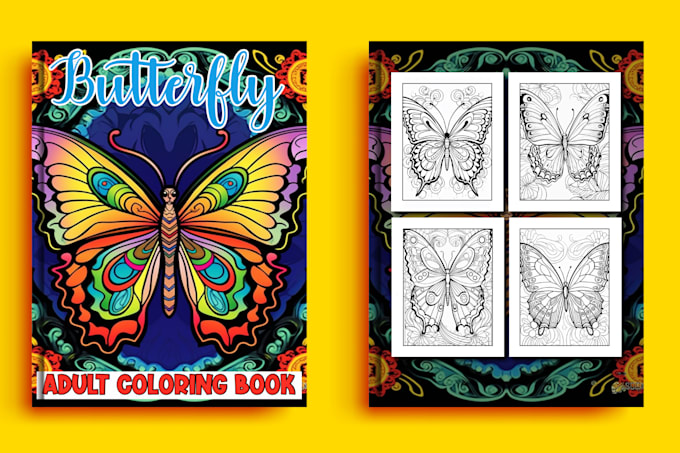 Design unique adult coloring book and activity book, pages for amazon ...