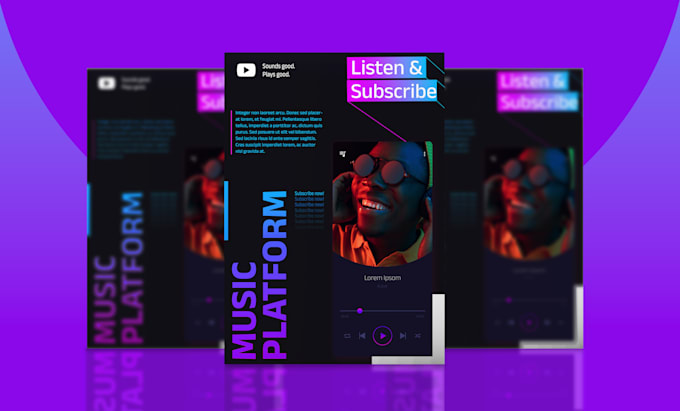Design dj, artist epk, speaker sheet, influencer kit, press kit, media kit by Ash_graphix | Fiverr