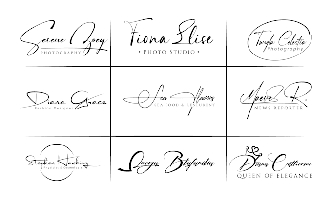 Do digital handwritten, signature, script, cursive, handwriting logo by ...