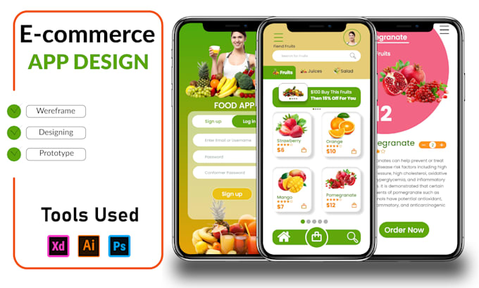 Design complete mobile app ui ux design by Mithonhossain | Fiverr