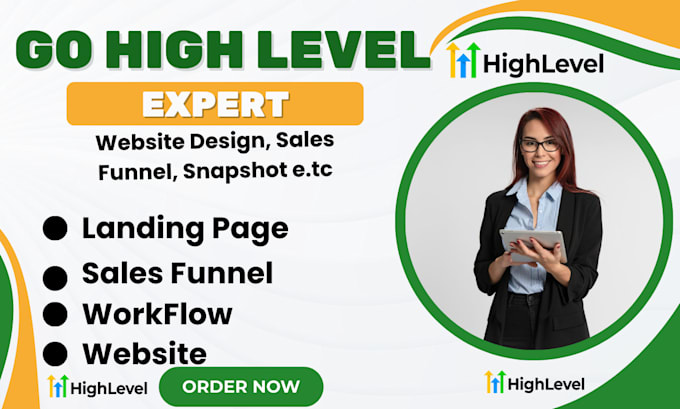 Be gohighlevel expert for go high level website and ghl sales funnel by ...