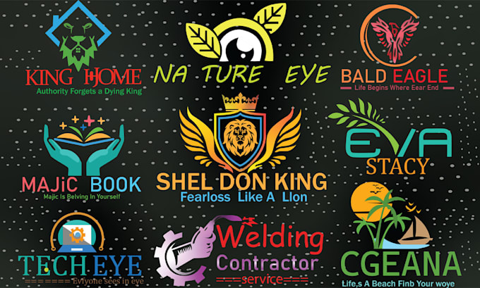 Super cool unique flat influential business logo design by ...