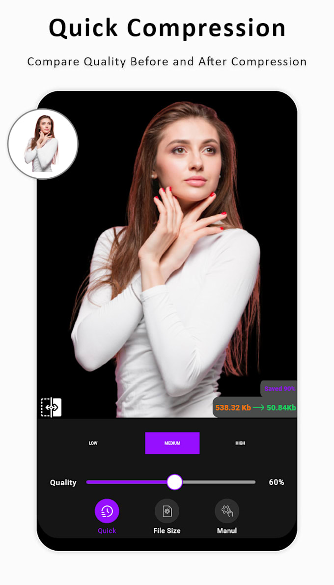 Make an android compress image app by Hichamoufqir | Fiverr