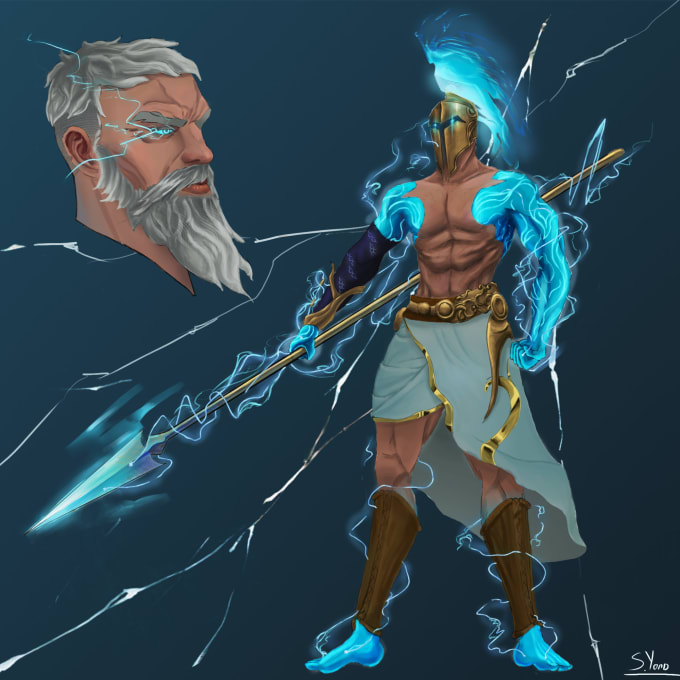 Draw Semirealistic Character Concepts And Illustrations By Theratro Fiverr