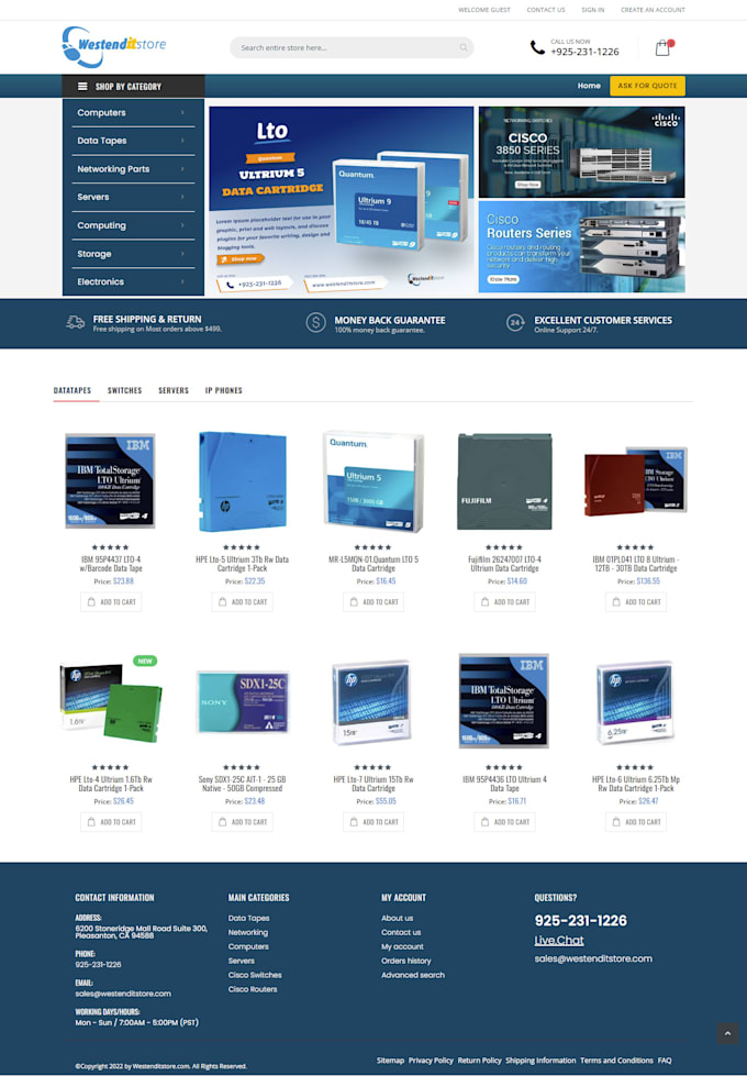 Conception développée d'une entreprise et d'un magasin de commerce électronique dans wordpress ...
