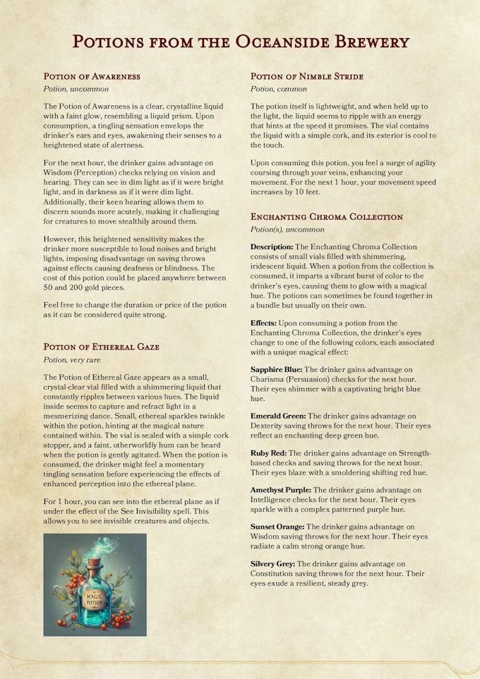 Write a dnd encounter, session, or oneshot by Tp757575 | Fiverr