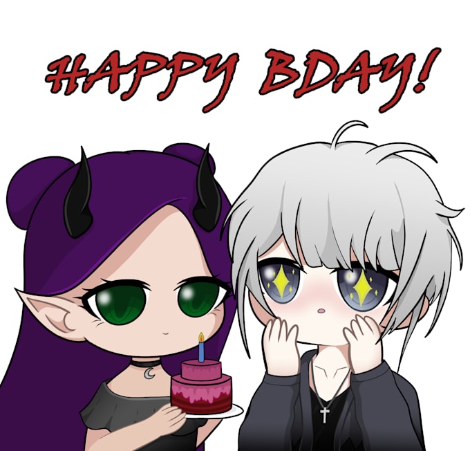 Draw cute chibi oc or game character