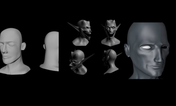 Sculpt 3d model bust 3d face 3d head 3d sculpt for printing by Jossy ...
