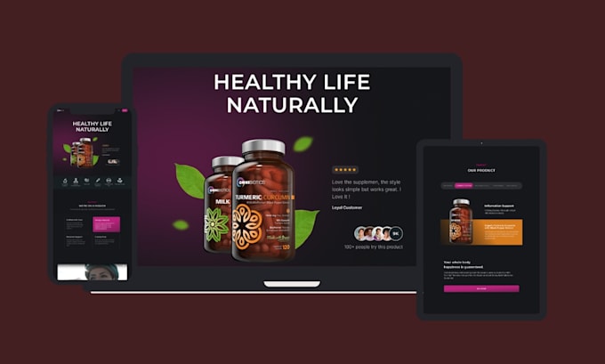 Do responsive figma website, website ui, figma design website, website ...