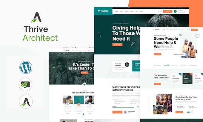 Design website and landing page using thrive themes thrive architect by Almamunpro | Fiverr
