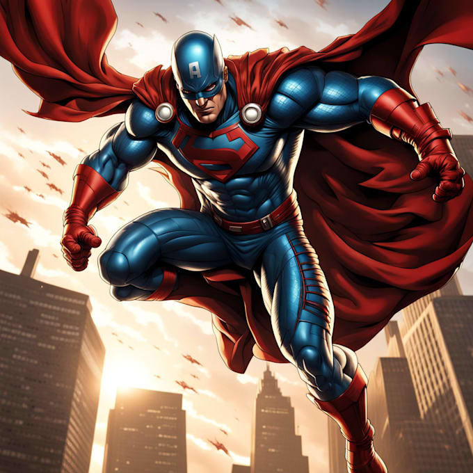 Make superhero marvel, dc character art for you by Nakgu_nita | Fiverr