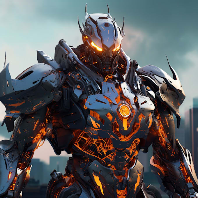 Design awesome custom mecha, cyborg and robot character by ...