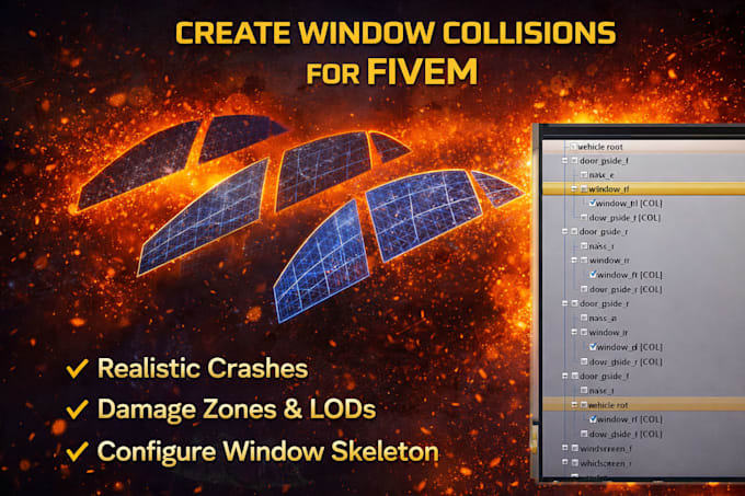 Create collisions for your fivem car by Saadahmed1210 | Fiverr