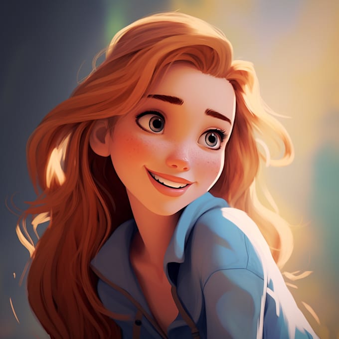Draw a portrait in semi realism disney cartoon style by Anteler | Fiverr