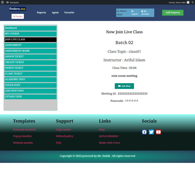Create Custom Post Type Meta Field Query Build With Crocblock And Elementor By Habibur 1rahman