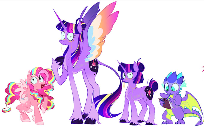 Draw a character sheet for your mlp oc by Yozinz | Fiverr