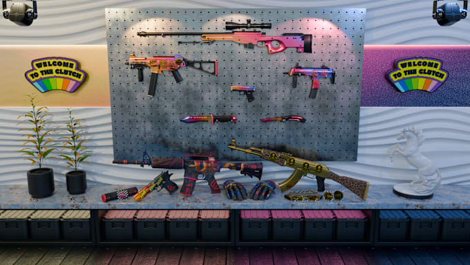 Render your counter strike skins by Cemberkay | Fiverr