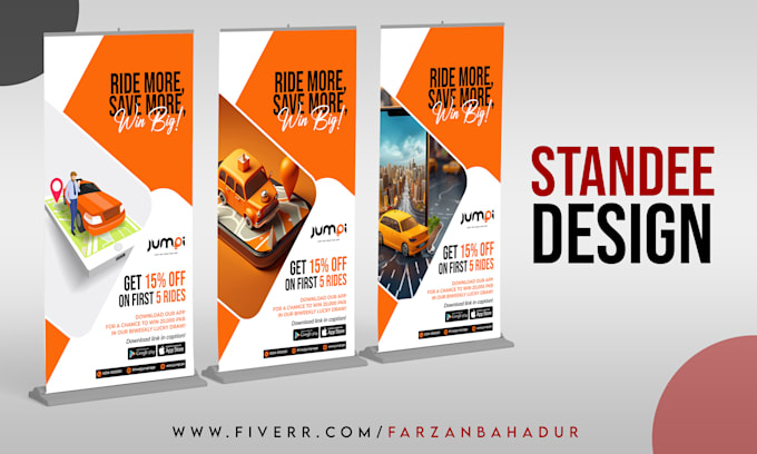 Design a standee for your event or business by Farzanbahadur | Fiverr