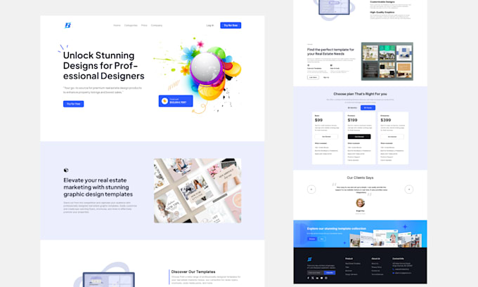 Build top notch website landing page and mobile app design ui ux design ...