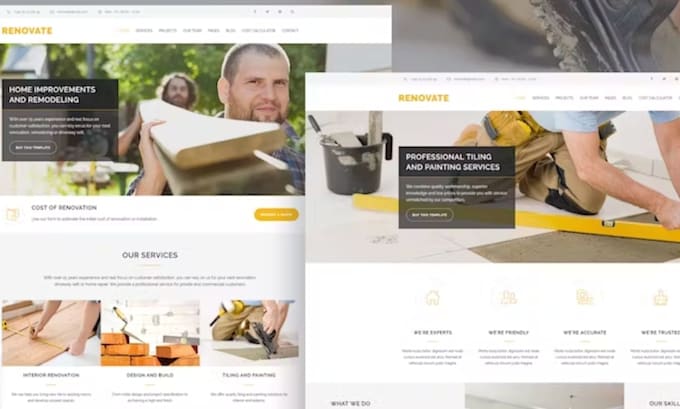 Create construction website, remodeling website,in wordpress by Sakibwd ...