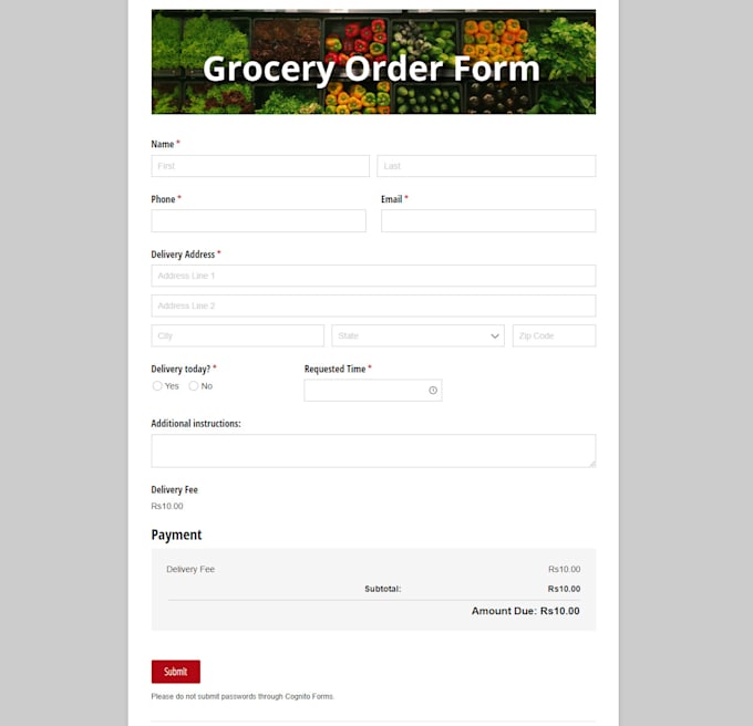Create and design responsive cognito forms by Asifwandar688 | Fiverr