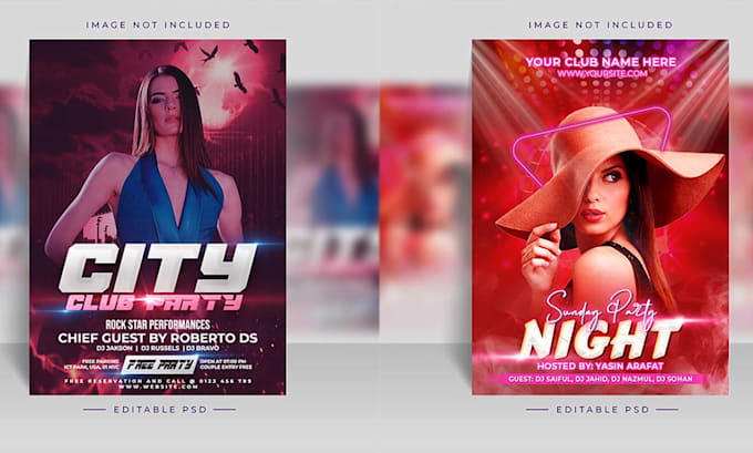 Design party flyers for special events, birthdays, club nights, and ...