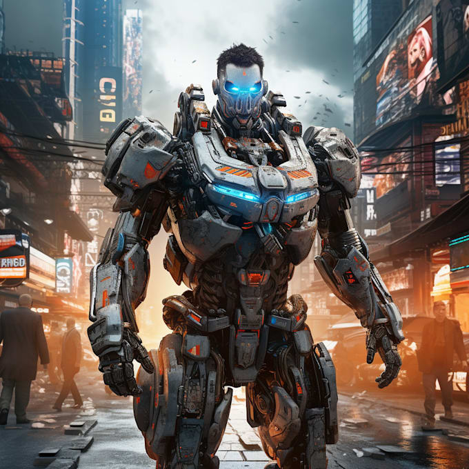 Design custom robot, mecha and cyborg character by Smapnerdg | Fiverr